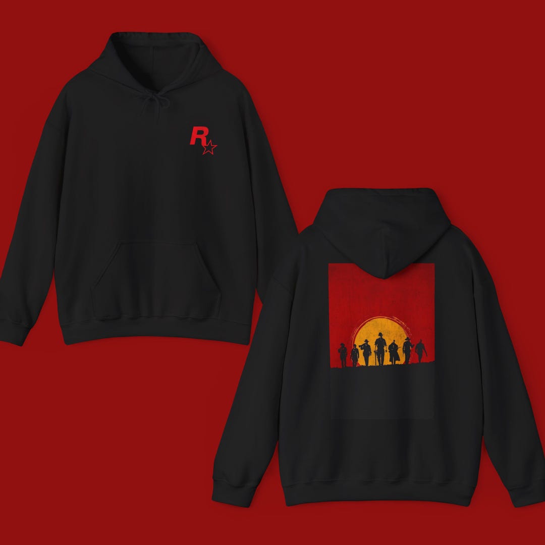 Red Dead Redemption Arthur Morgan Hoodie, RDR2 Fan Gift, Gaming ...