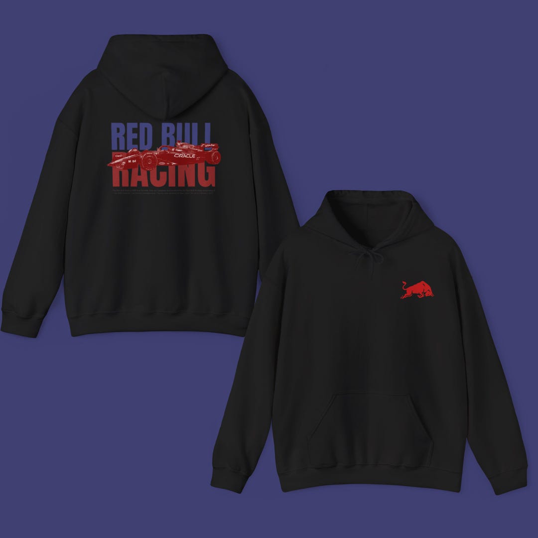 Redbull Formula 1 Hoodie, Motorsport Hooded Sweatshirt, Racing Fan ...