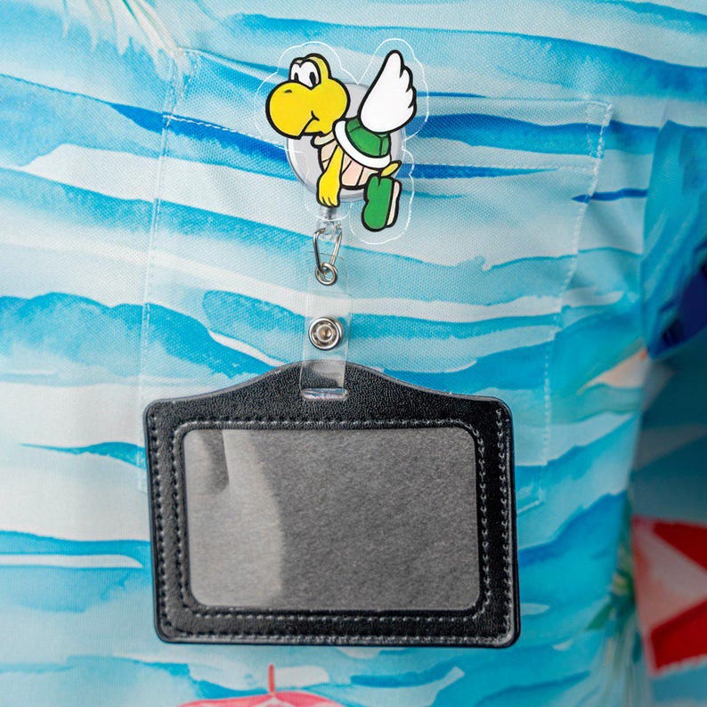 Super Mario Badge Reel, Mario Retractable ID Badge Holder, Epic ...