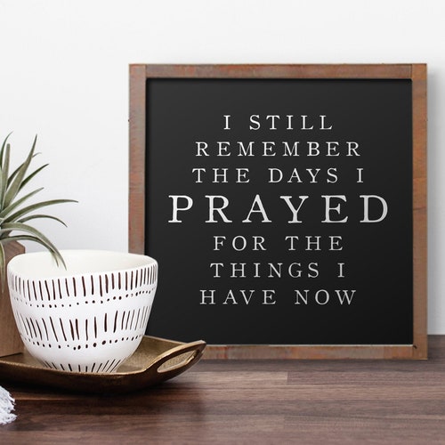 Small Prayer Sign Christian Sign Faith Sign Farmhouse Sign | Etsy