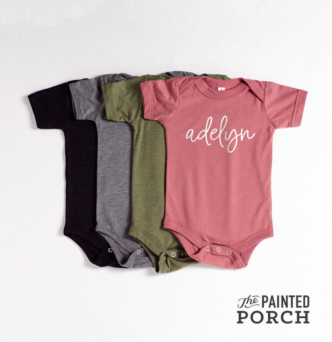 Custom Baby Name Onesie®, Cute Baby Clothes, Baby Shower Gift, Baby ...