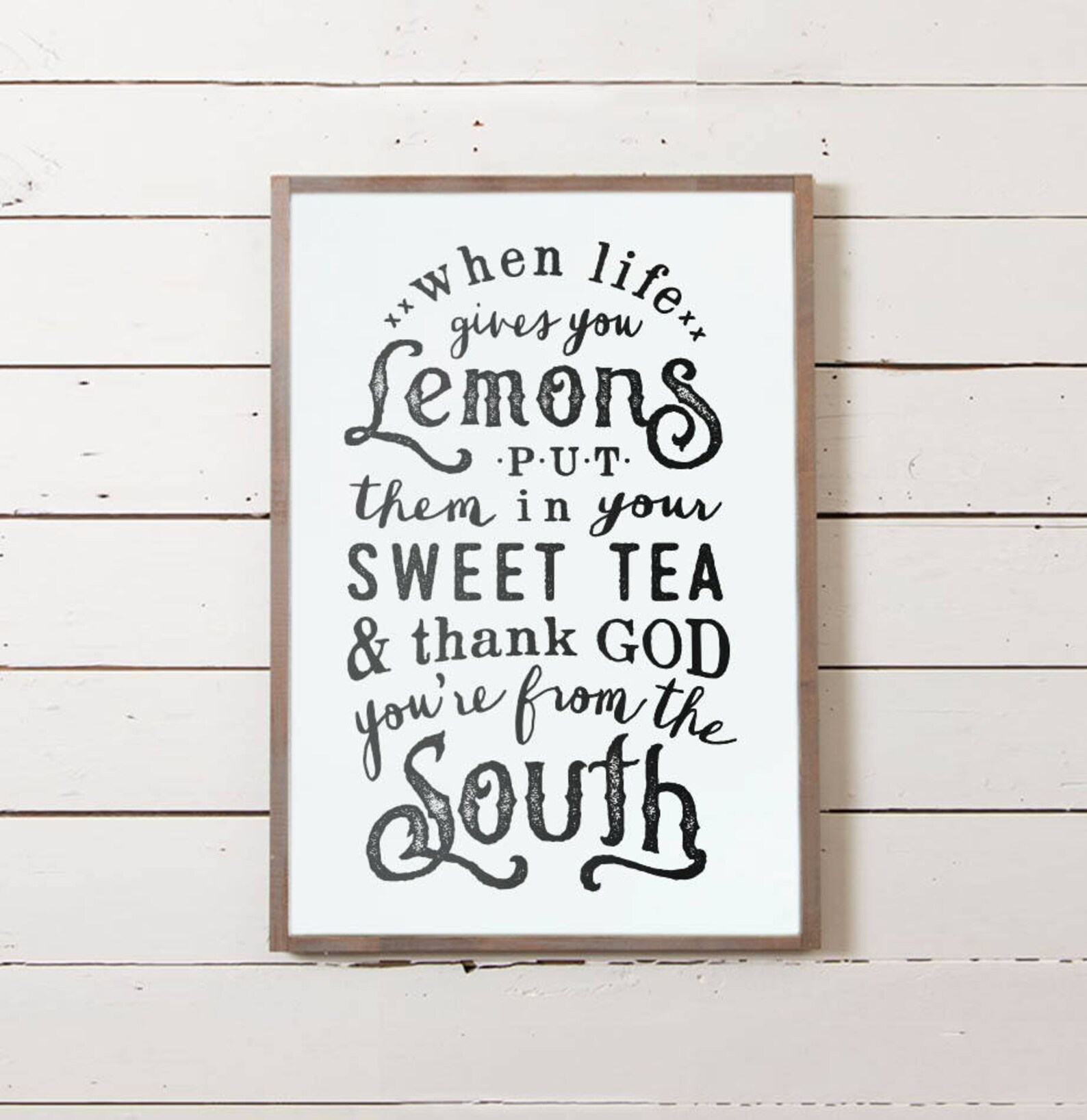 When Life Gives You Lemons Wall Sign Southern Sign Southern | Etsy