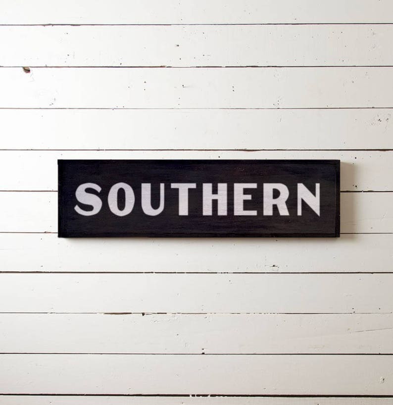 Wall Sign "southern" | Wall Decor, Farmhouse Decor, Modern Farm, Fixer ...