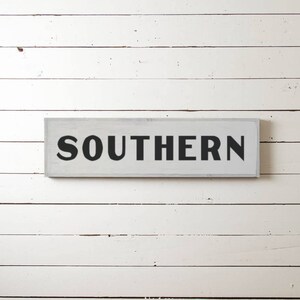 Wall Sign "southern" | Wall Decor, Farmhouse Decor, Modern Farm, Fixer ...