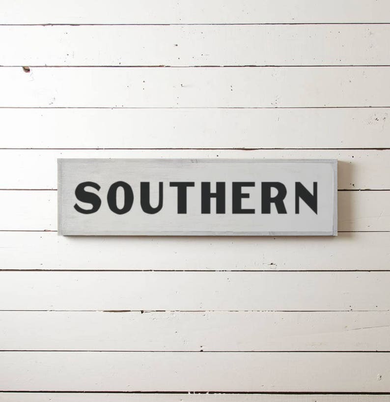 Wall Sign "southern" | Wall Decor, Farmhouse Decor, Modern Farm, Fixer ...