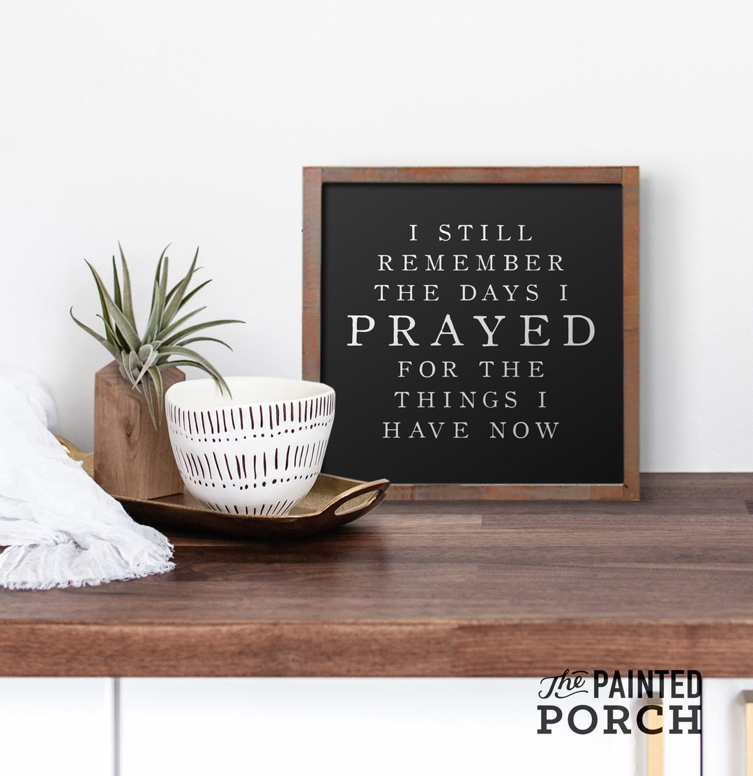 Small Prayer Sign, Christian Sign, Faith Sign, Farmhouse Sign, Pray ...