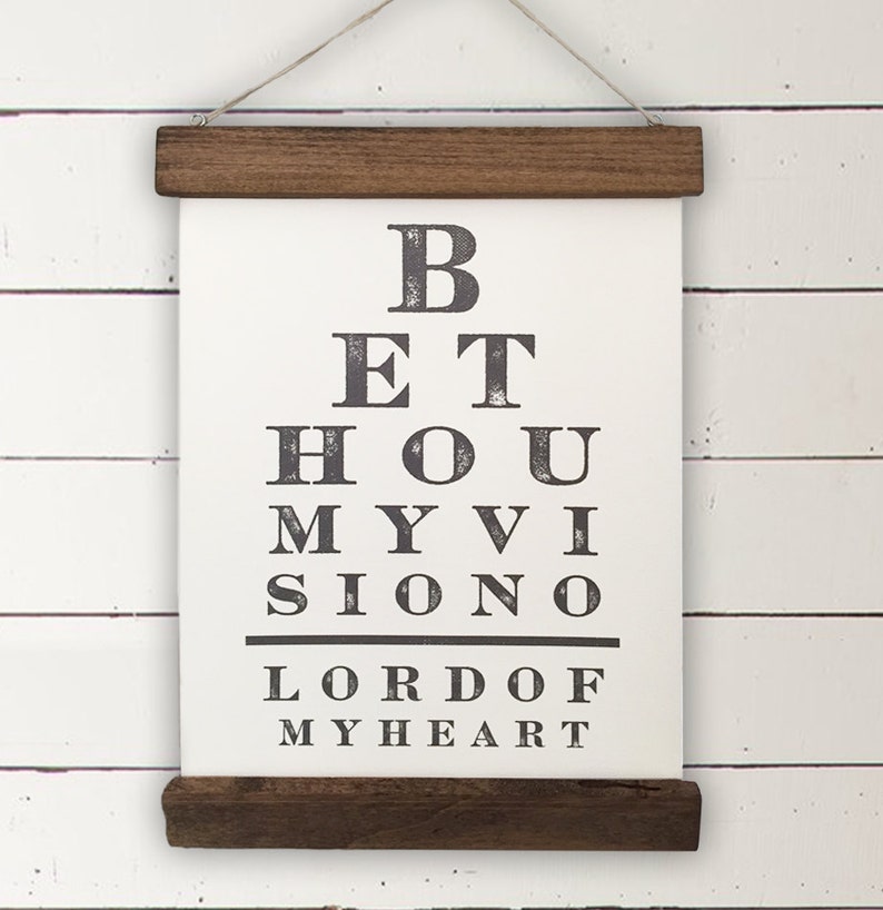 Vintage Eye Chart Wall Decor Be Thou My Vision Etsy vintage-eye-chart-wall-decor-be-thou-my-vision-etsy
