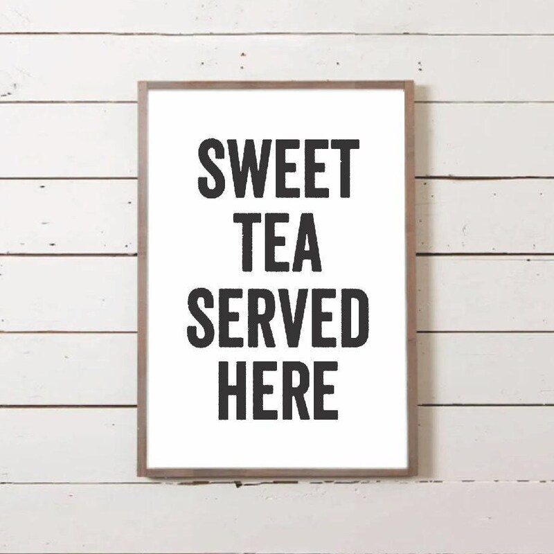 Sweet Tea Sign - Etsy