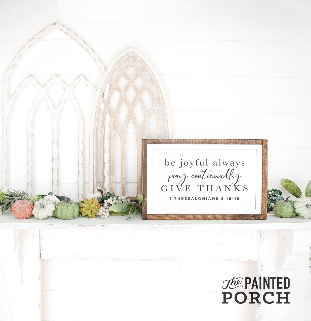 Thankful Sign, Give Thanks Sign, Fall Decor, Autumn Decor, Thanksgiving ...