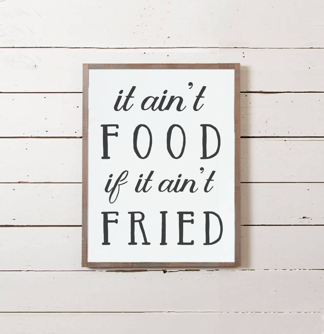Wall Sign fried Food Wall Decor Kitchen Sign - Etsy