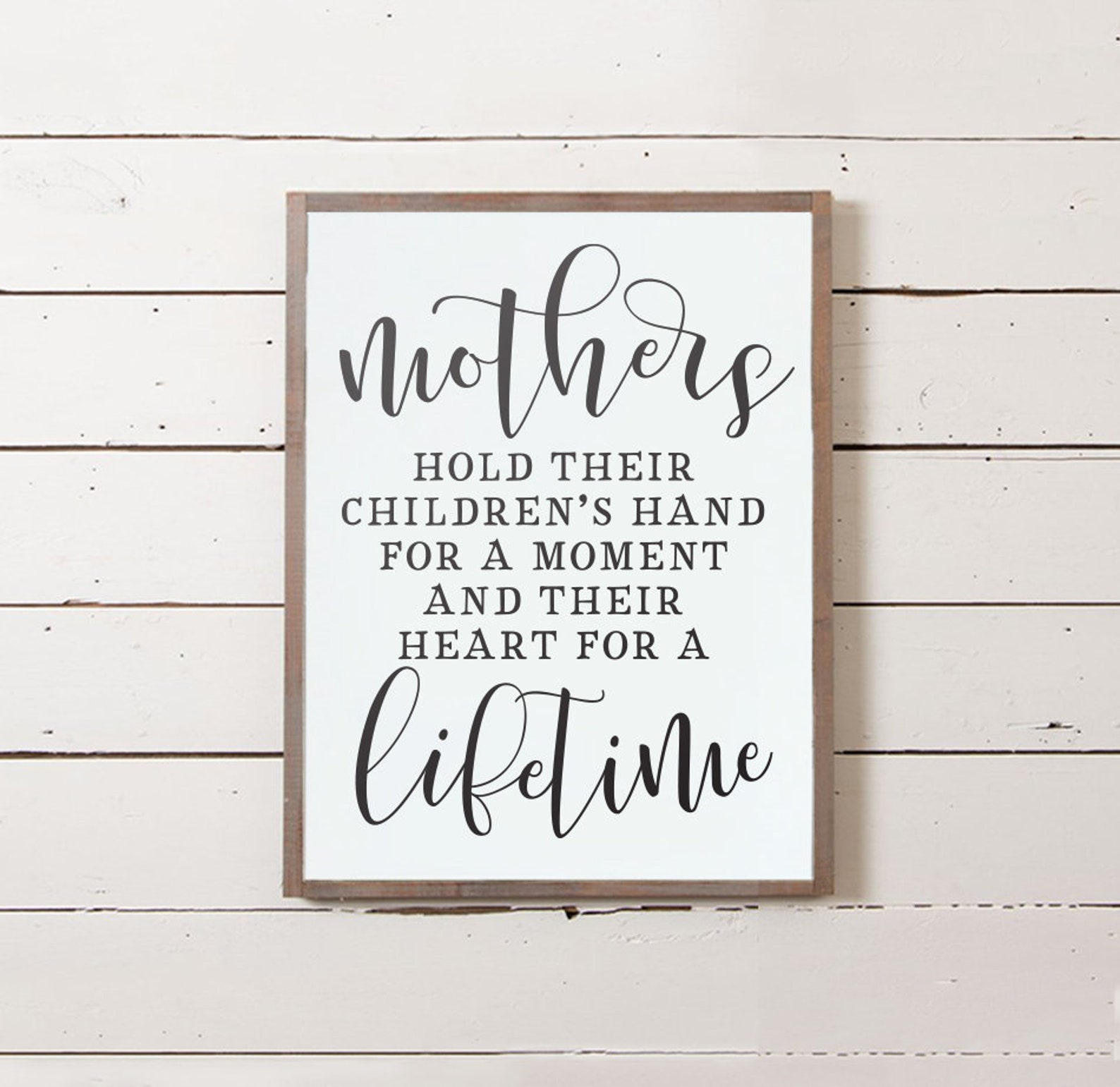 Mothers Quote Sign, Mom Sign, Mothers Day Gifts, Mothers Day Gift Ideas ...