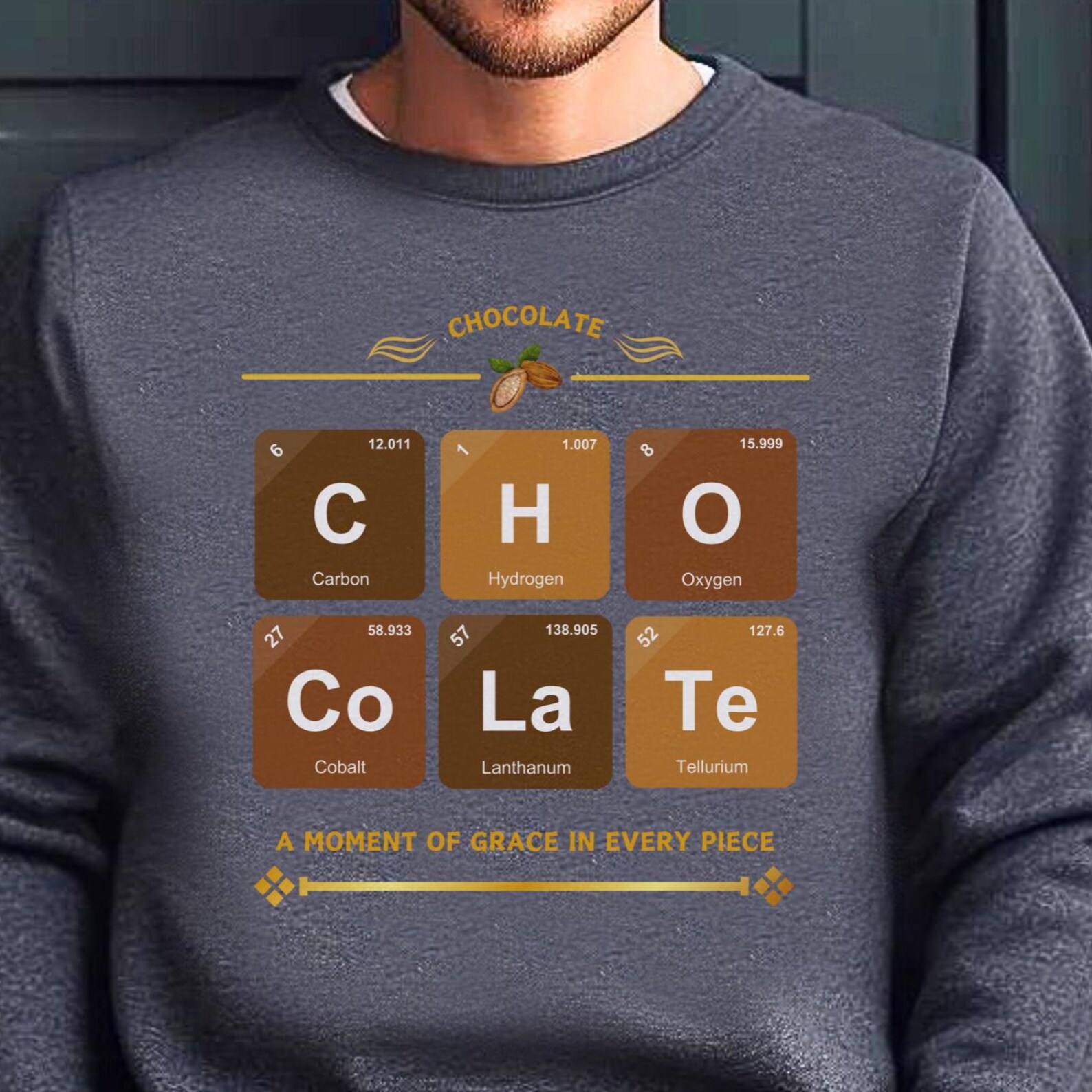 Periodic Table Chocolate Shirt -chemistry Teach Gift-sweet Science Tee ...