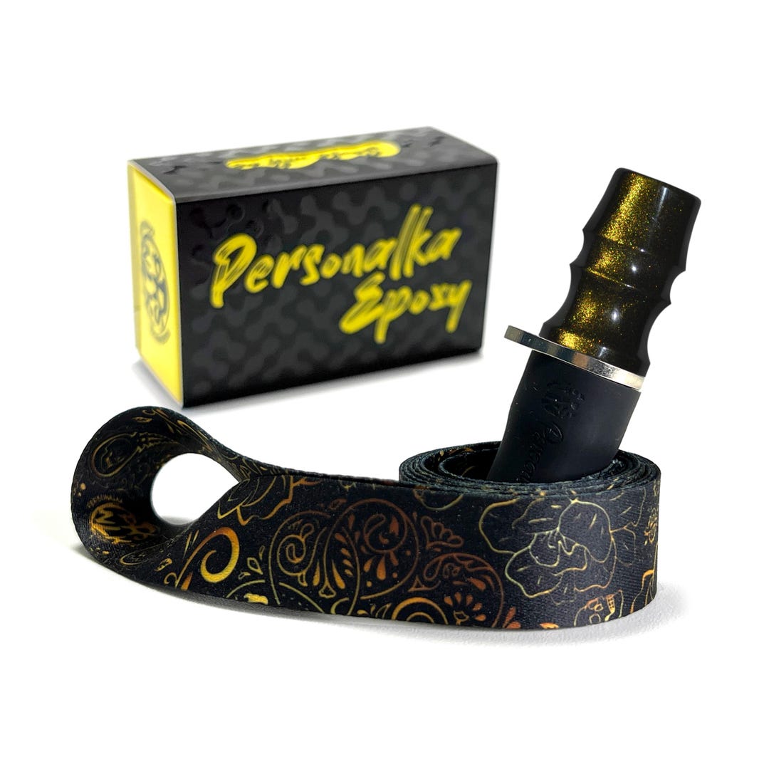 Personal Hookah Mouth Tip Personalka Gold Ornament Epoxy Resin Shisha ...