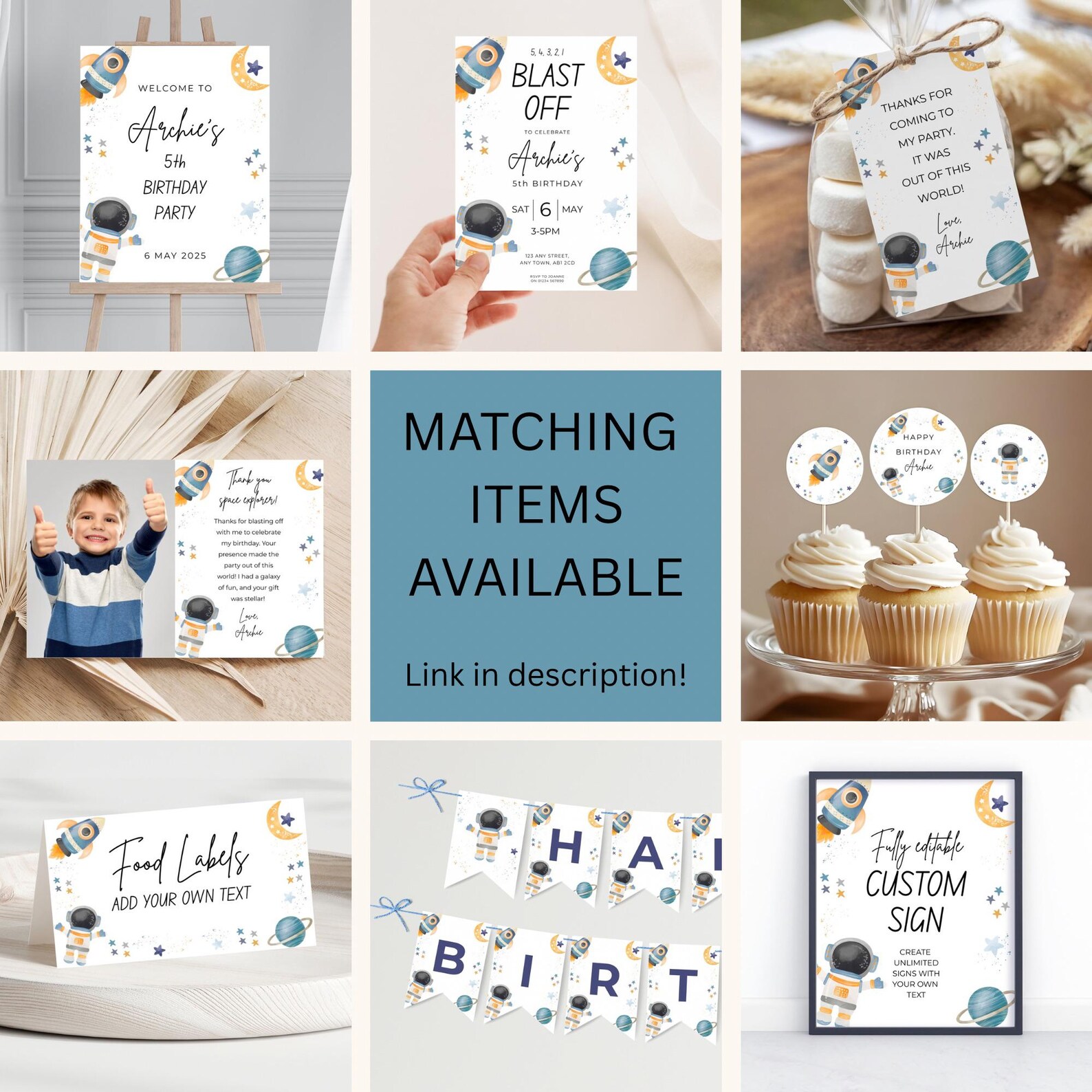 Editable Space Happy Birthday Banner, Outer Space Birthday Printable ...