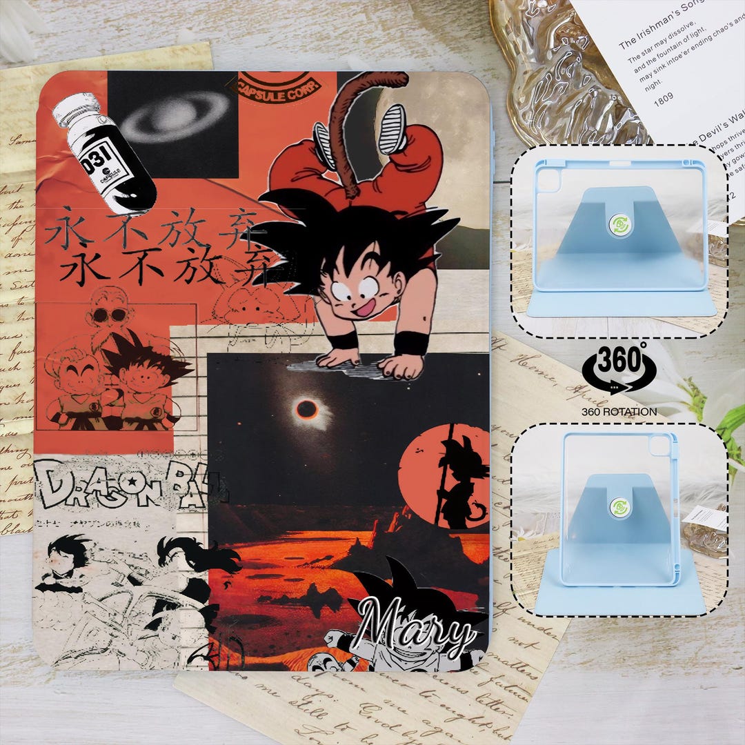 Collage Aesthetic Scrapbook iPad Case With Pen Slot for New iPad Pro 13 ...