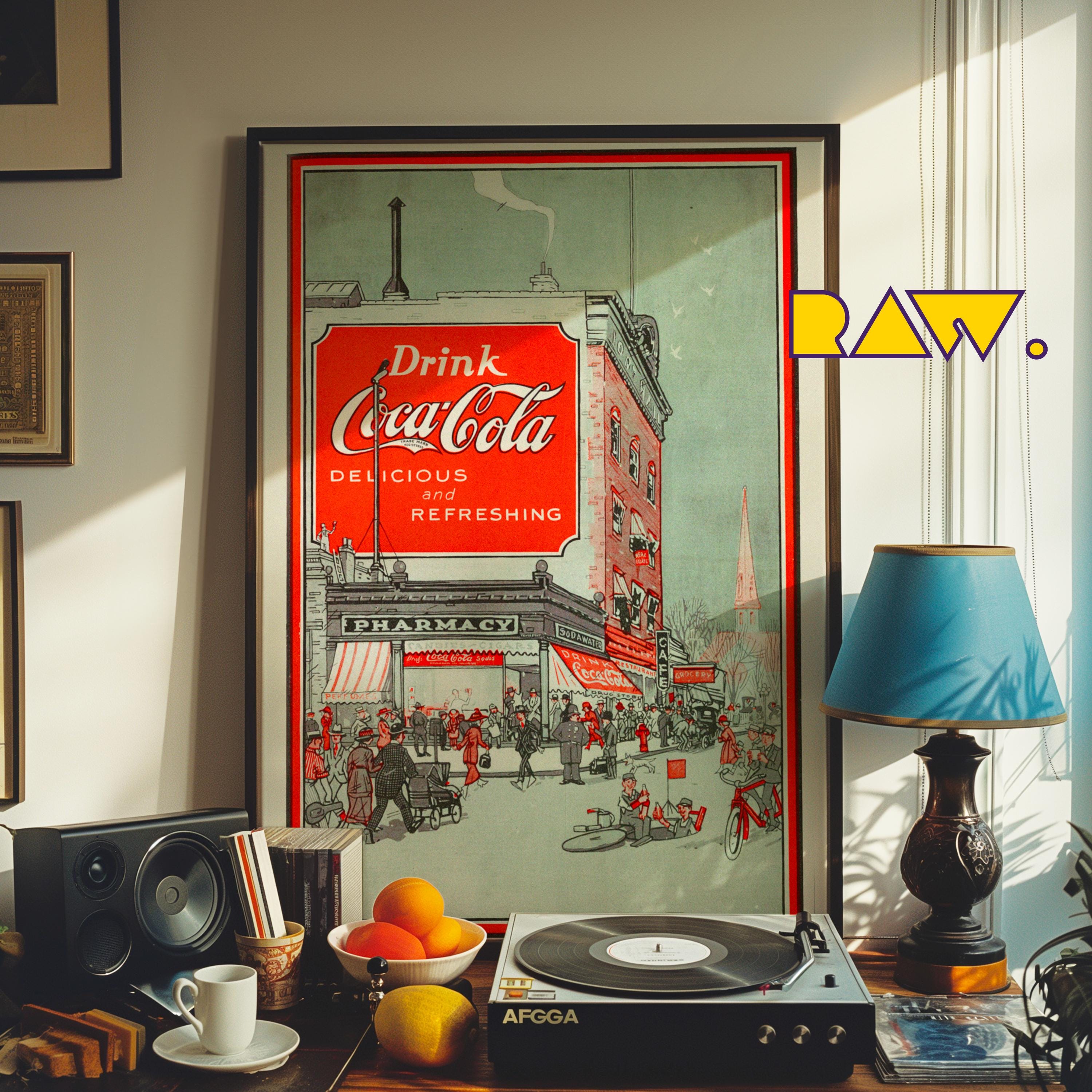 Vintage Coca-cola Poster / Retro Advertising Art, Classic Soda Print ...