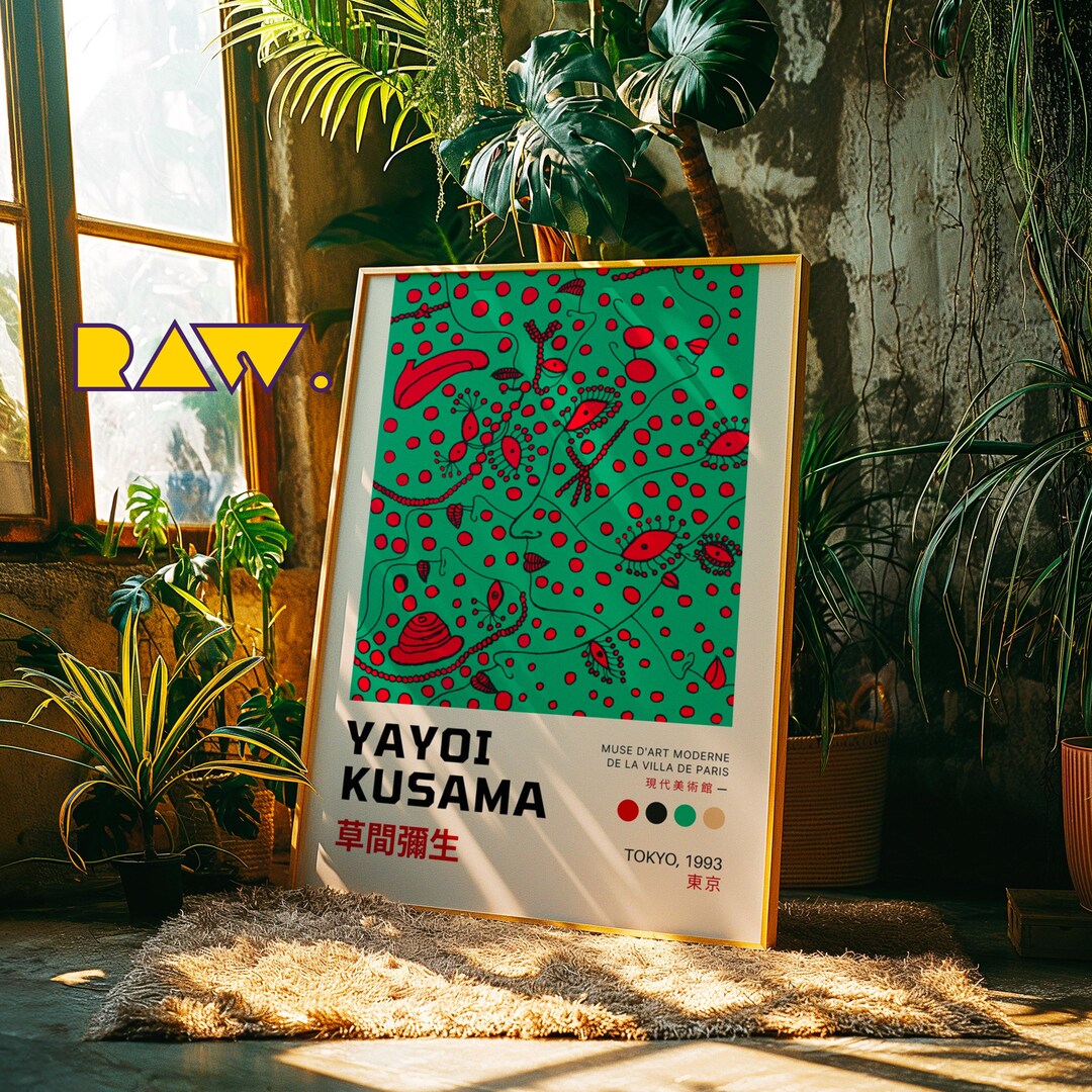 Yayoi Kusama Polka Dot Art Print, 1993 Tokyo Exhibition Poster ...