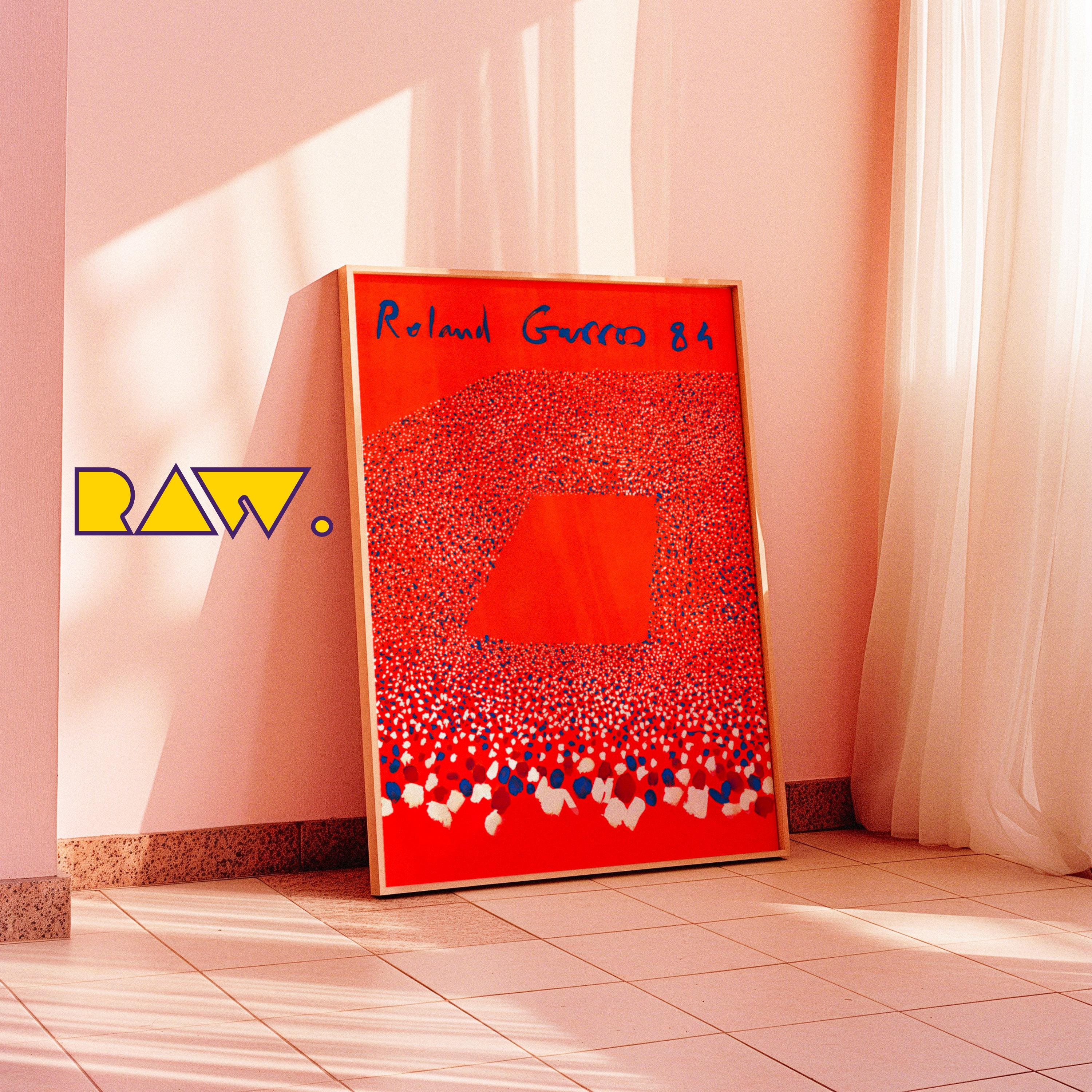 Vintage Roland Garros 1984 Poster Reprint | Classic French Tennis Art ...