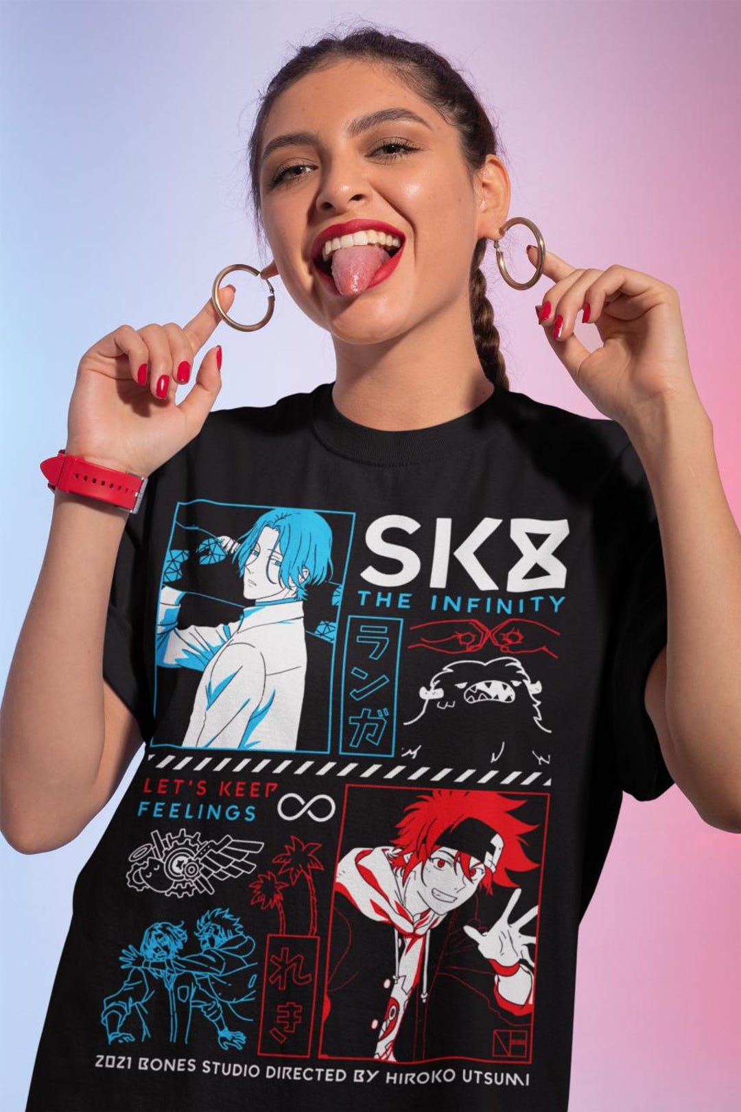 SK8 the Infinity Graphic Tee, Unisex Anime T-shirt, Perfect for Fans ...