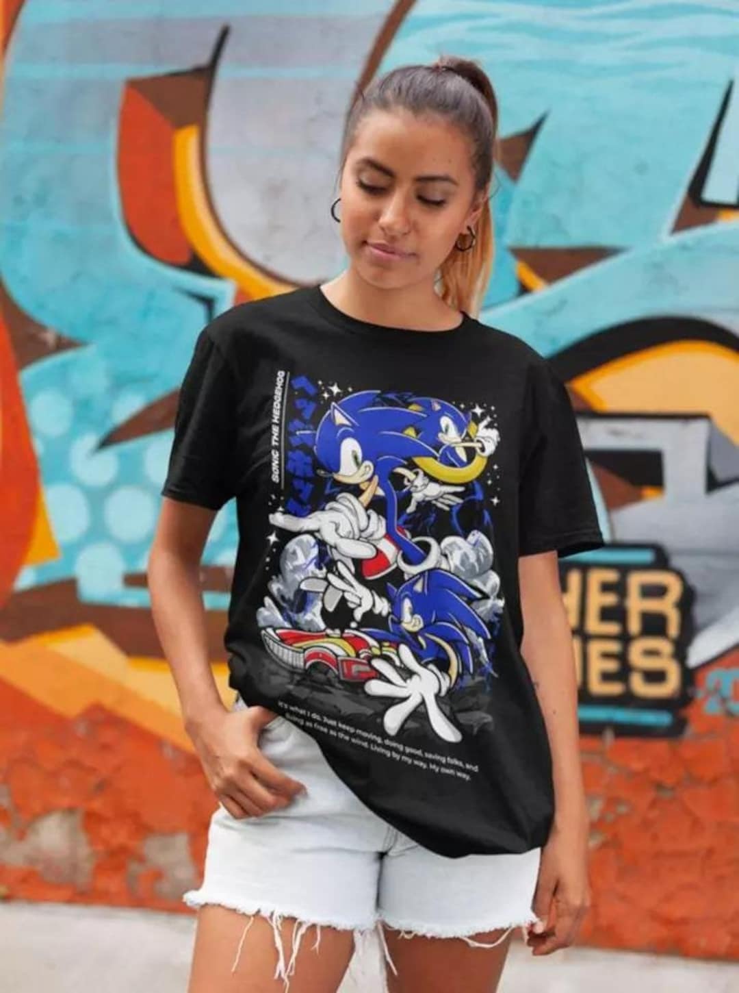 Shadow the Hedgehog T-shirt Heroes Tee Sonic Heroes Vintage Gift Shirt ...