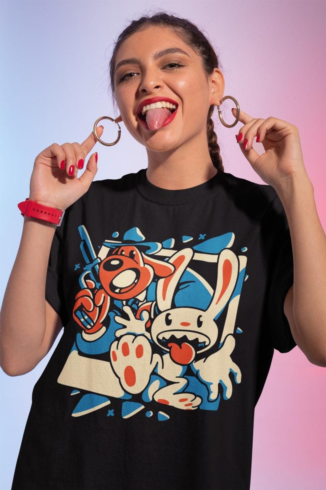 Sam and Max Gaming T-shirt, Retro Videogame Shirt - Etsy
