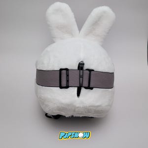 Ski & Snowboard Bike Helmet Cover Plush Bunny Rabbit, Uni Size Hood Hat ...