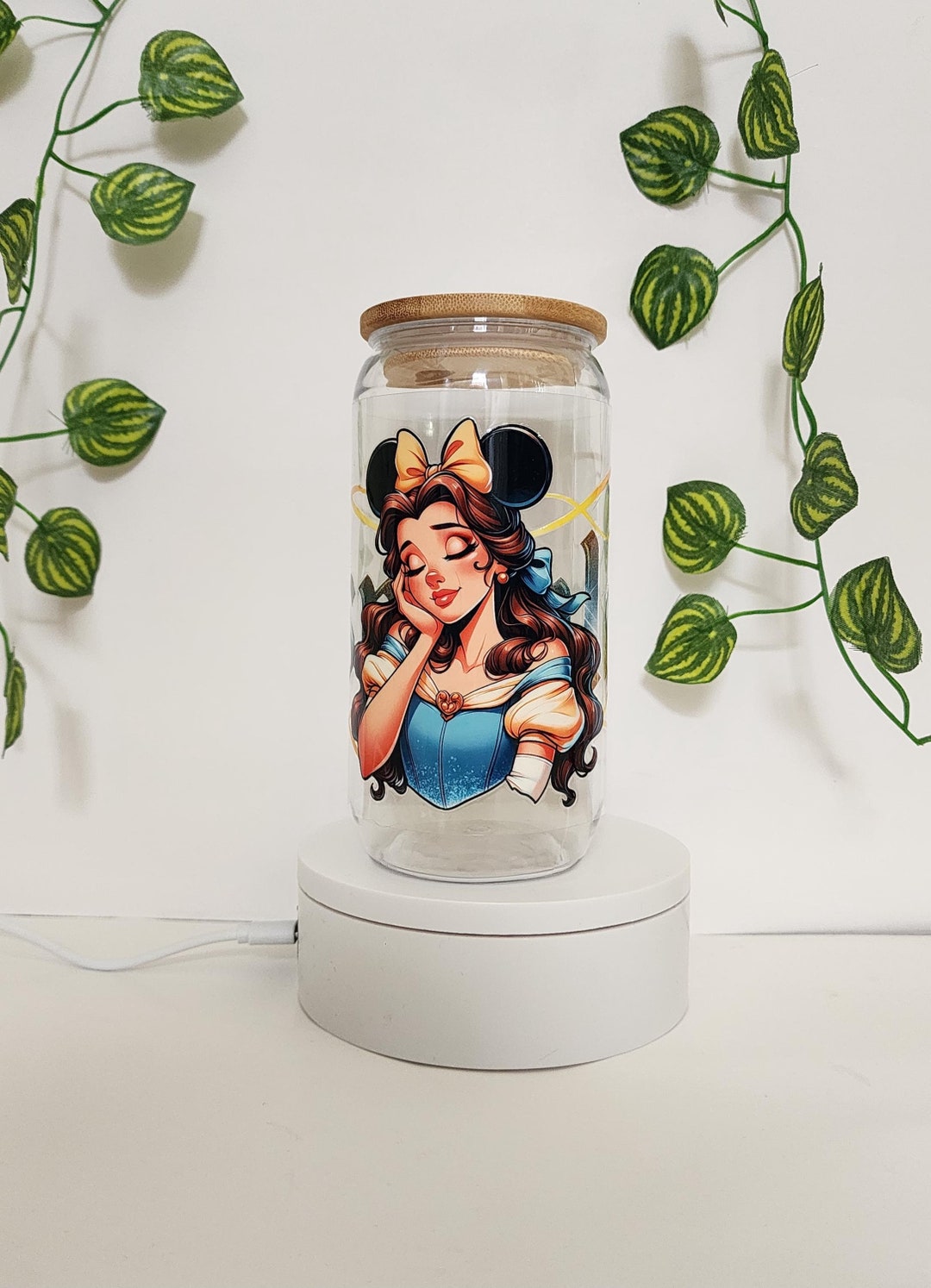 Princess Belle 16 Oz Cup | Beauty & the Beast | Libbey Cup - Etsy