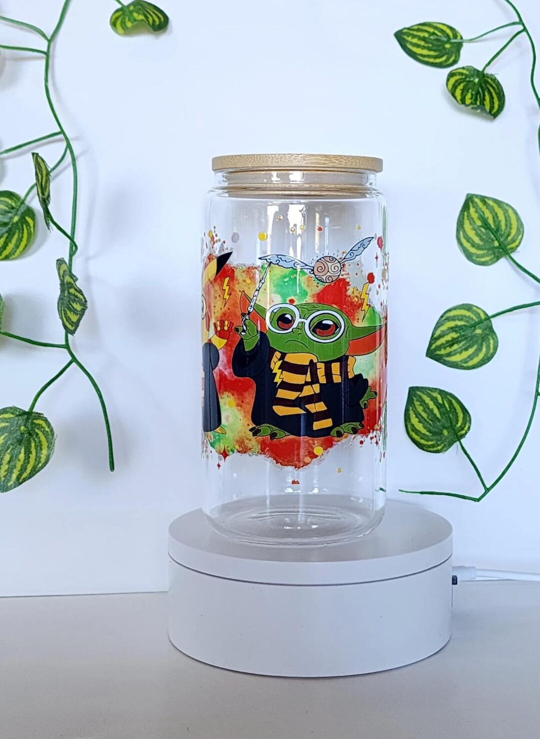 Pika, Stitch and Yoda Themed 16 Oz Cup - Etsy