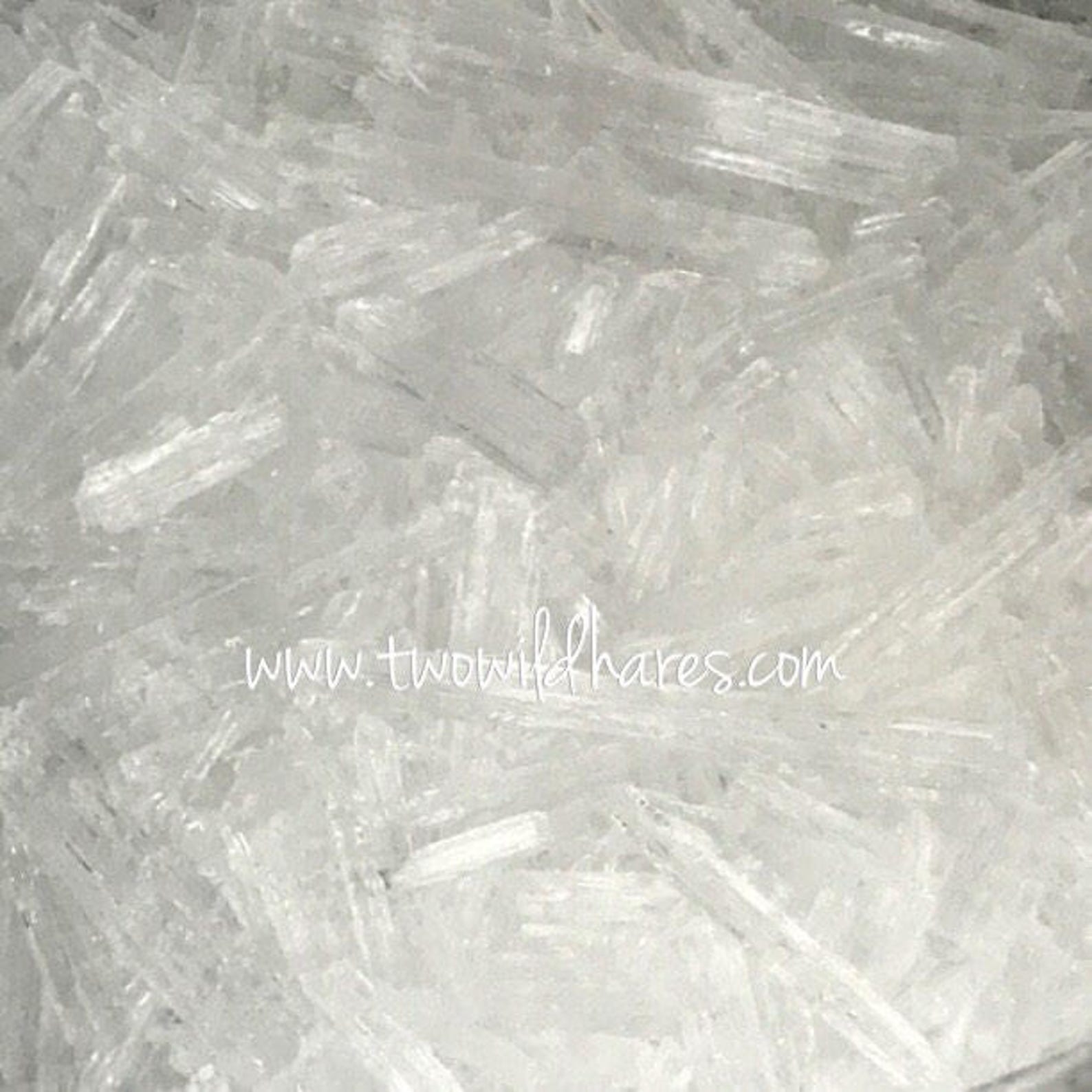 MENTHOL CRYSTALS, Bulk 1lb, 100% Mentha Arvensis, DIY Steamers, Salve ...