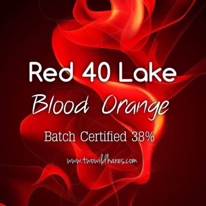 4oz. BLOOD ORANGE LAKE 38% High Dye Fd&c Red 40 Lake Batch - Etsy