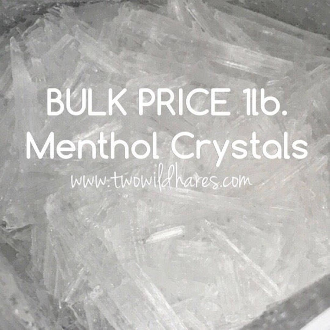 MENTHOL CRYSTALS, Bulk 1lb, 100% Mentha Arvensis, DIY Steamers, Salve ...