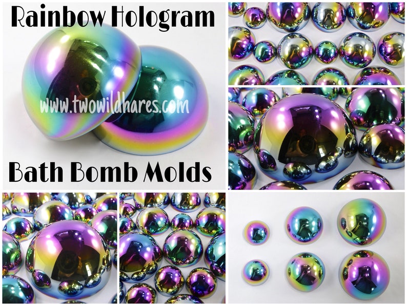 3 Sizes of RAINBOW HOLOGRAPHIC Stainless Steel Bomb Molds - Etsy