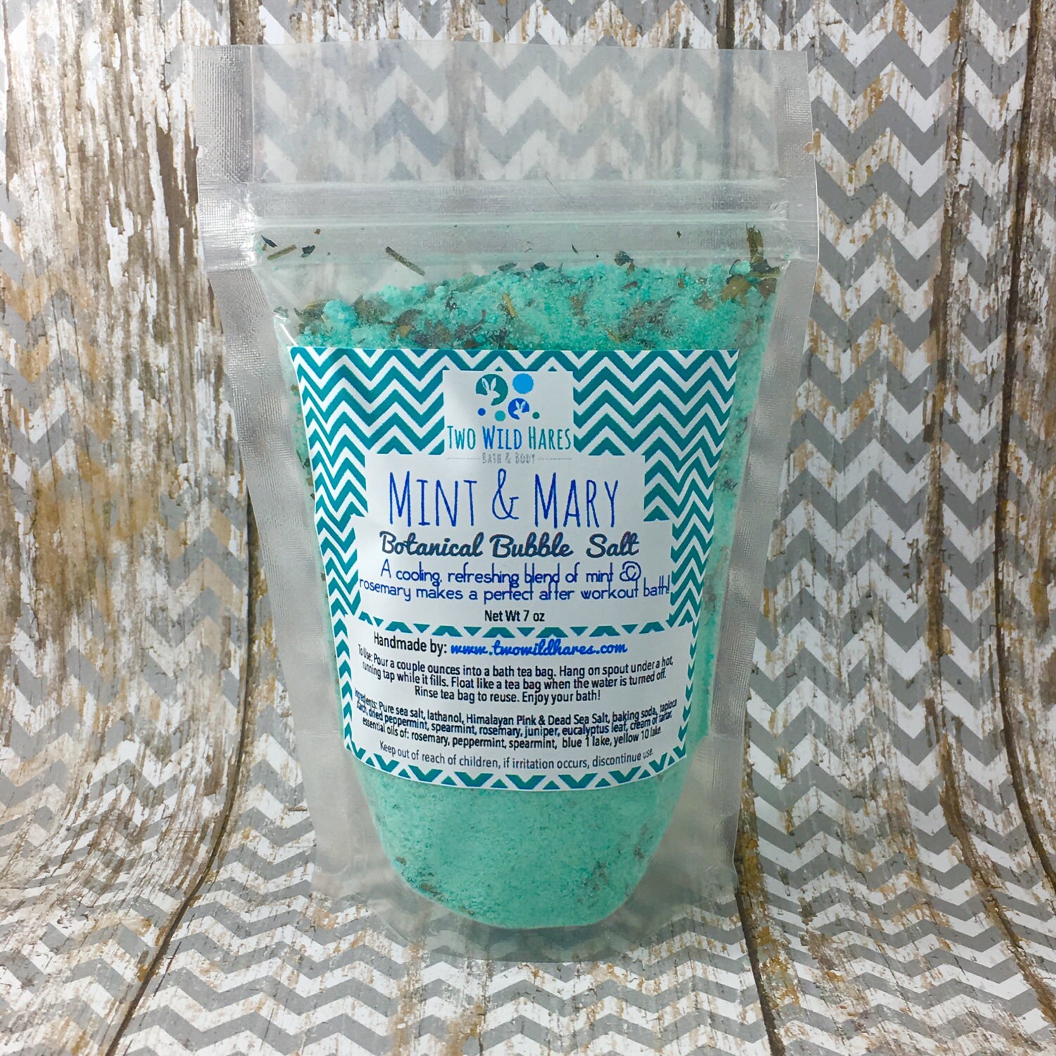 MINT & MARY Botanical BuBBle Salt, Essential Oils, Mineral Rich Salt ...
