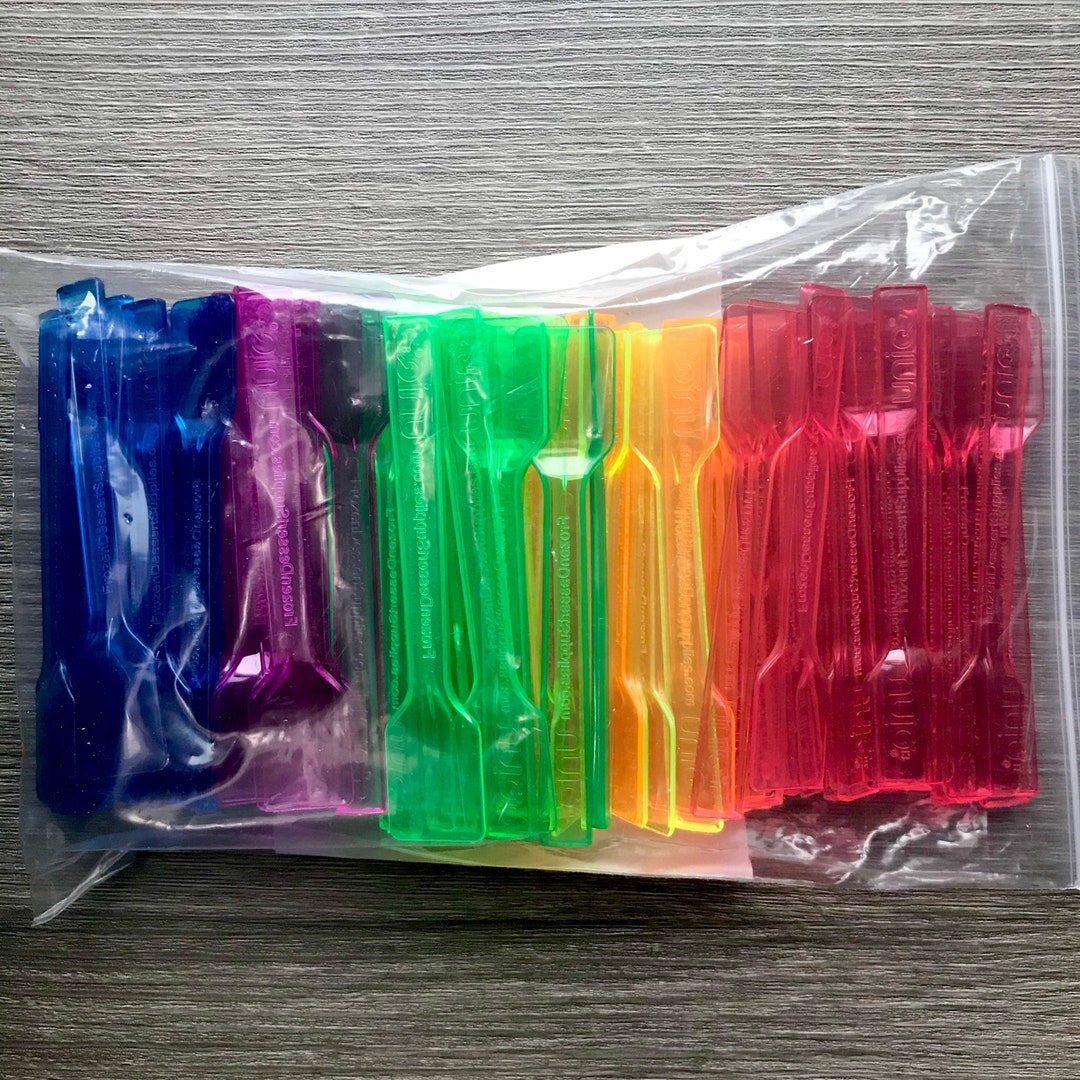 100- 4” Multi Color Cosmetic SPATULAS, Free Us Ship, Sugar Scrub, Body ...