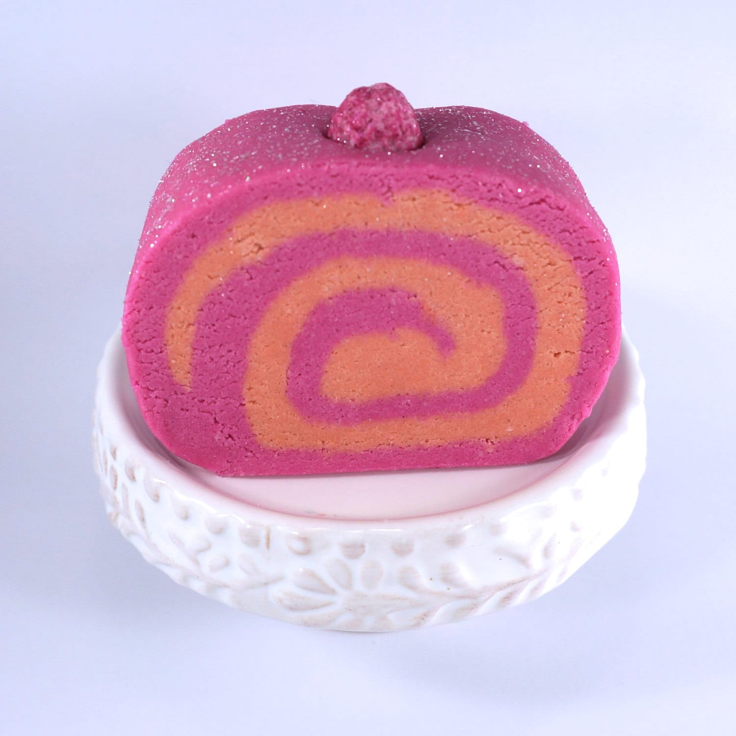 RASPBERRY PEACH & MAGNOLIA Bubbly Bath Bar, Solid Bubble Bath, 3.5 oz