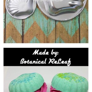 CLAMSHELL Bath Bomb & Baking Mold Set, Large (4") and Small ( 2 1/4 ...