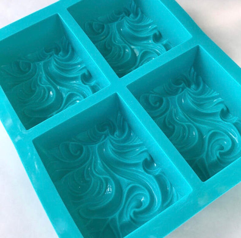 4 Wave Mold Set 16 Cavities WAVE Cloud & Smoke Molds 3.5 - Etsy