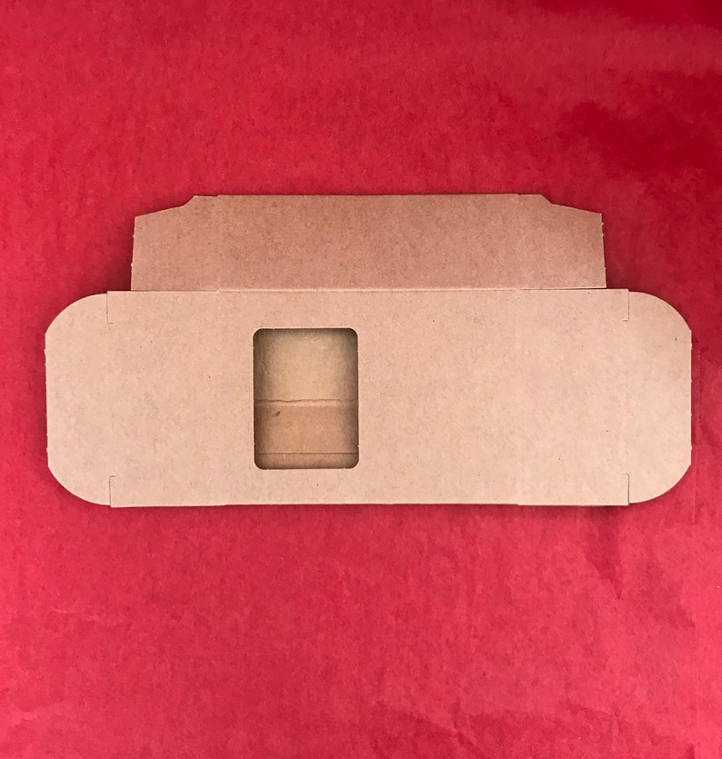 25-KRAFT Window Boxes, 100% Recyclable, 2 9/16" X 3 5/8" X 1 1/4", Eco ...