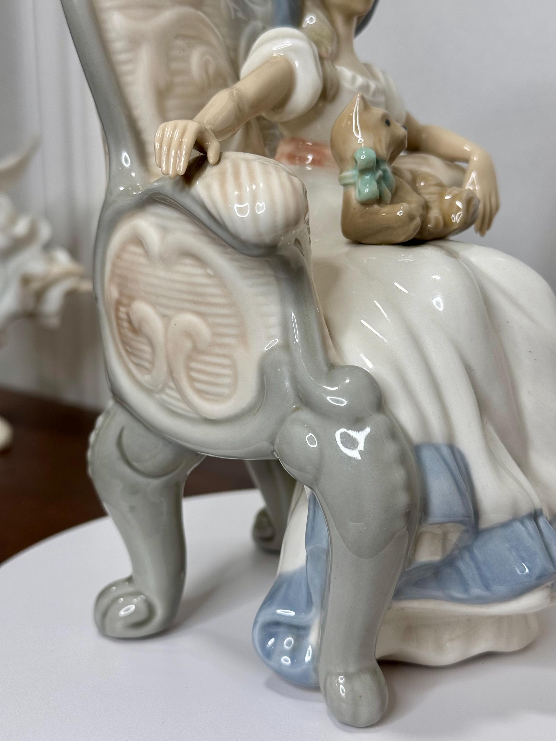 Tengra Porcelain Seated Woman Figurine With Dog - Etsy