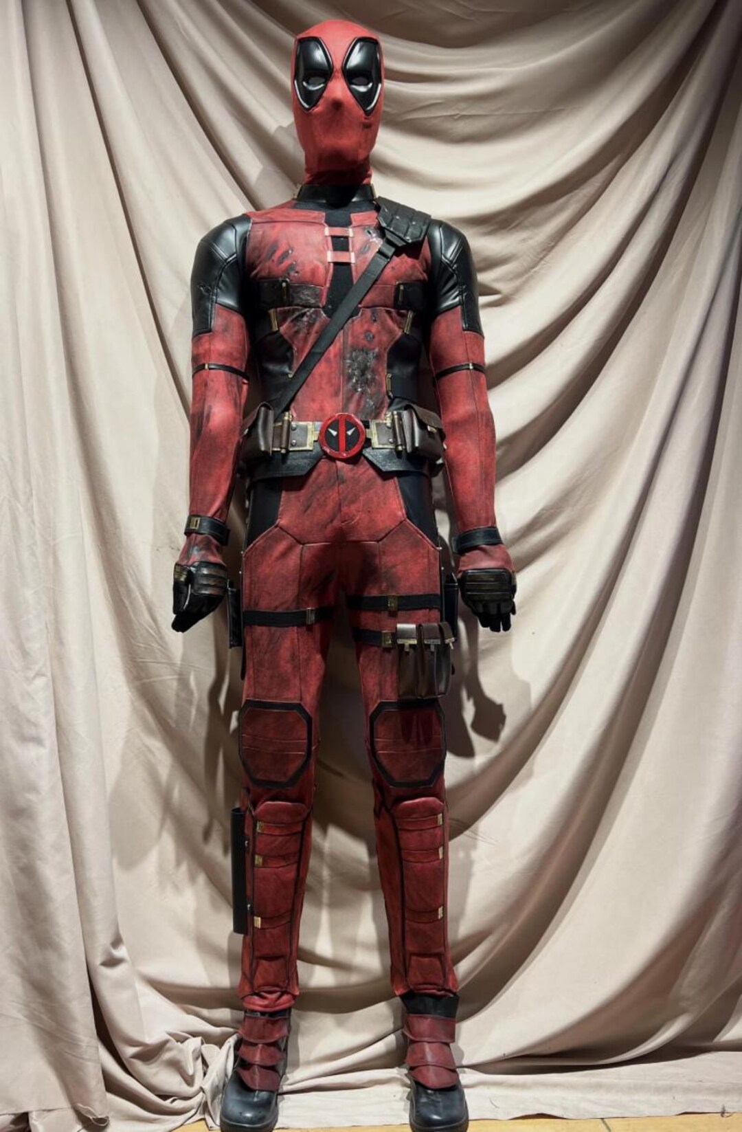Deadpool Jumpsuit Cosplay Costume Damaged Version - Etsy UK