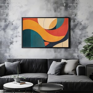 Retro Flow – Mid-century Modern Wall Art - Etsy