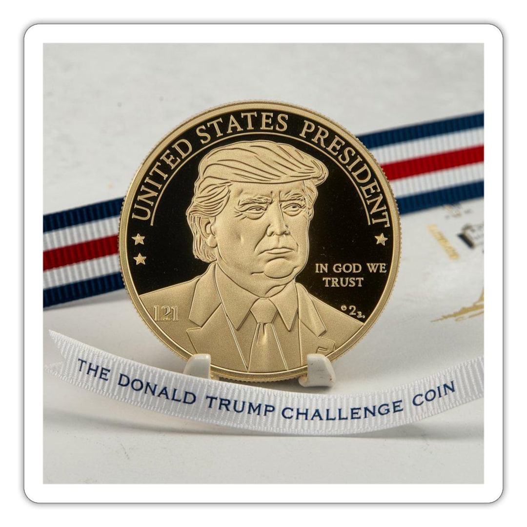 Trump Challenge Coin – Metal Commemorative Coin Honoring the United ...