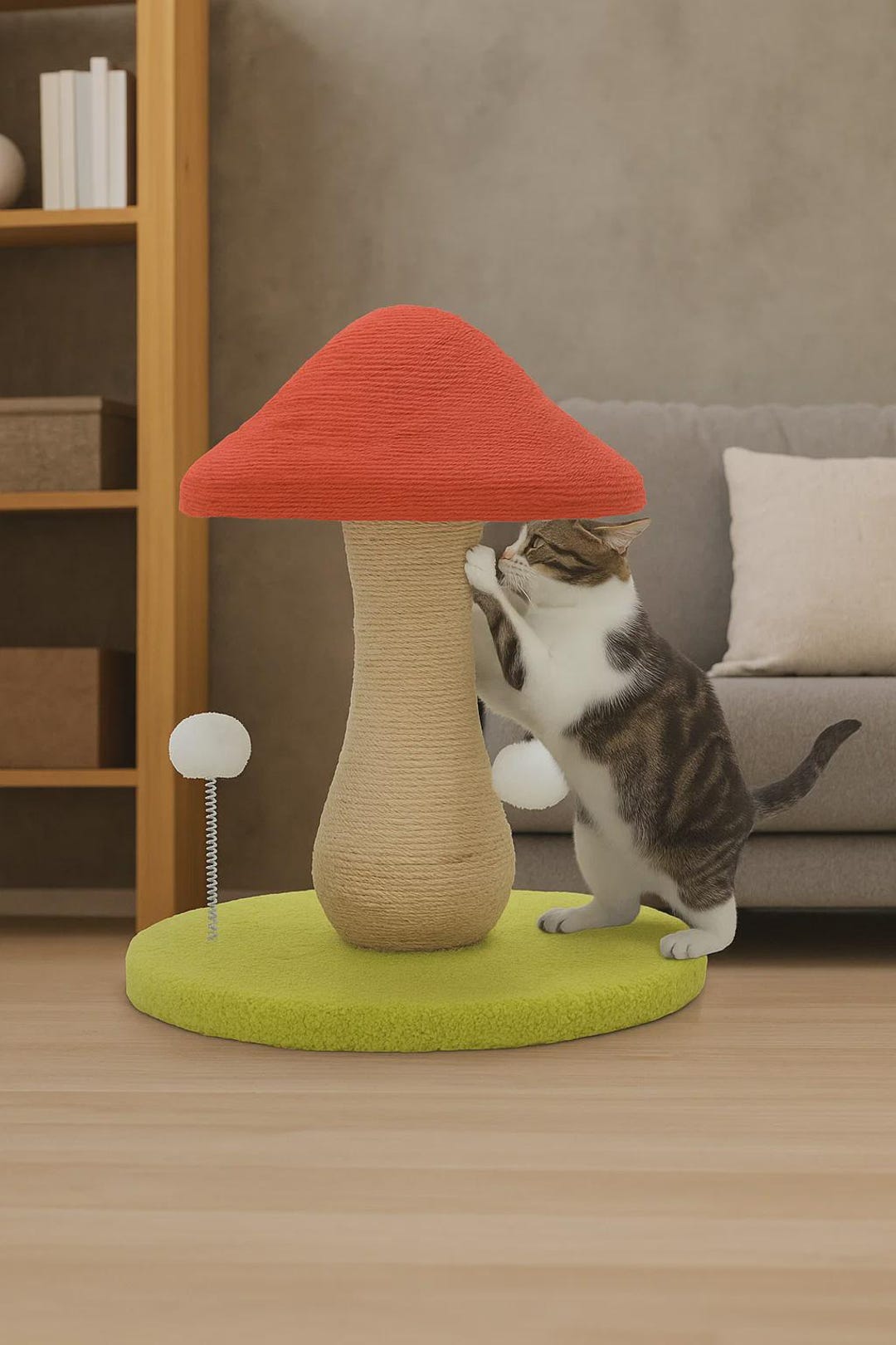 Mushroom Cat Scratching Post - Etsy