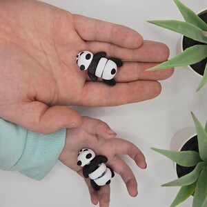 Panda 3D Printed Articulated Flexi Wiggle ADHD Sensory Aid Fidget Toy ...