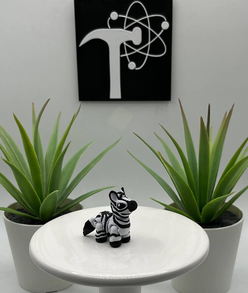 Zebra | 3D Printed | Articulated Flexi Wiggle | ADHD Sensory Aid ...