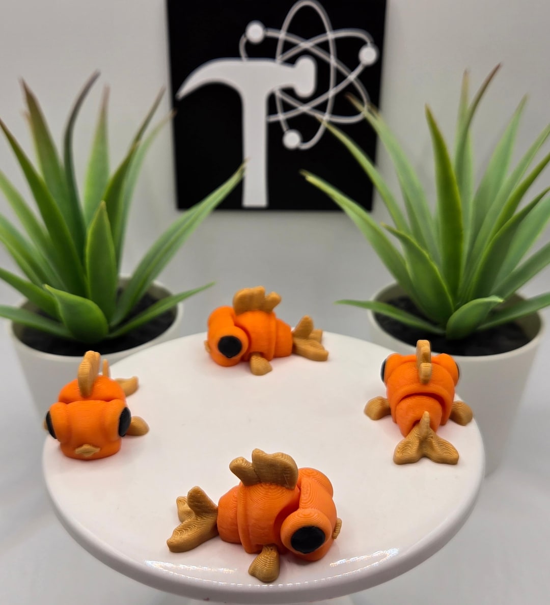 Goldfish | 3D Printed | Articulated Flexi Wiggle | ADHD Sensory Aid ...