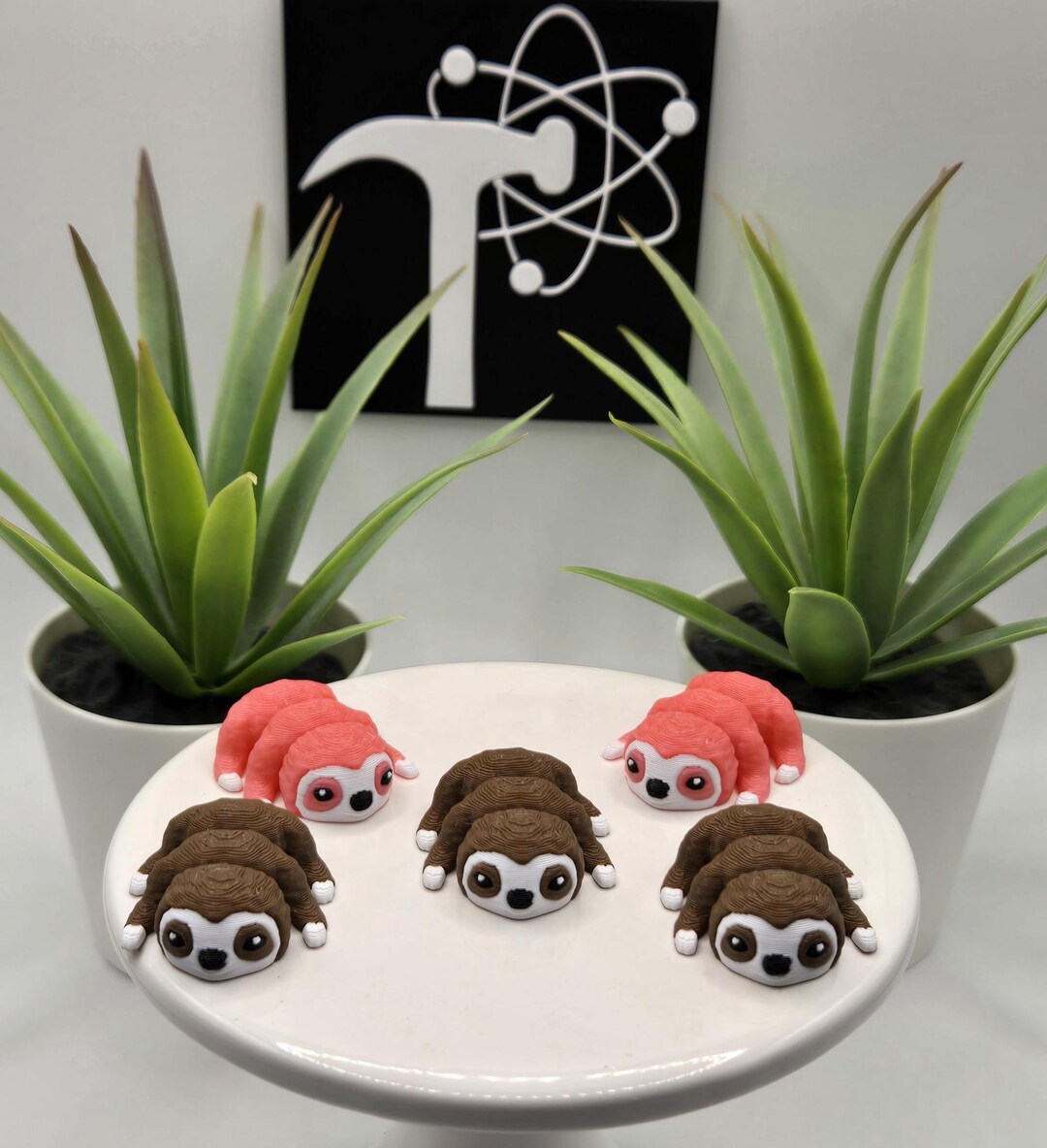 Sloth | 3D Printed | Articulated Flexi Wiggle | ADHD Sensory Aid ...