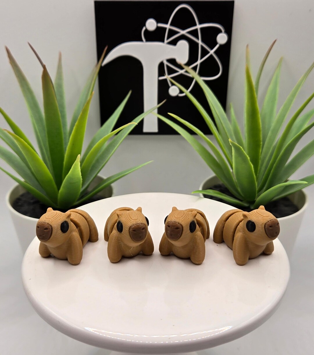 Capybara | 3D Printed | Articulated Flexi Wiggle | ADHD Sensory Aid ...