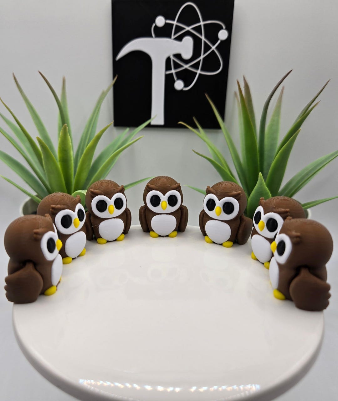 Owl | 3D Printed | Articulated Flexi Wiggle | ADHD Sensory Aid | Fidget ...