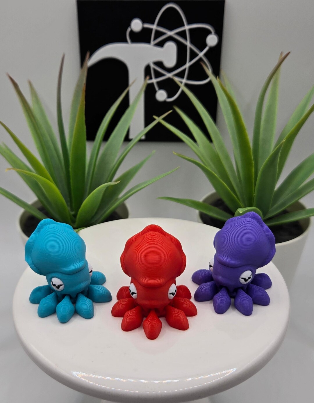 Cuttlefish | 3D Printed | Articulated Flexi Wiggle | ADHD Sensory Aid ...